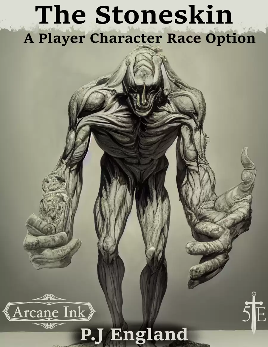 The Stoneskin - A player race option - P.J. England | DriveThruRPG