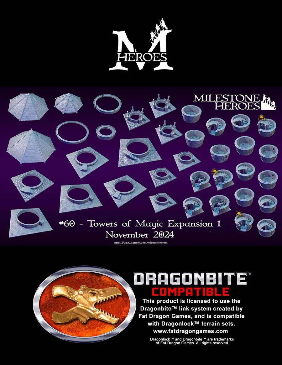 #60 - Towers of Magic Expansion 1 - Milestone Heroes | DriveThruRPG
