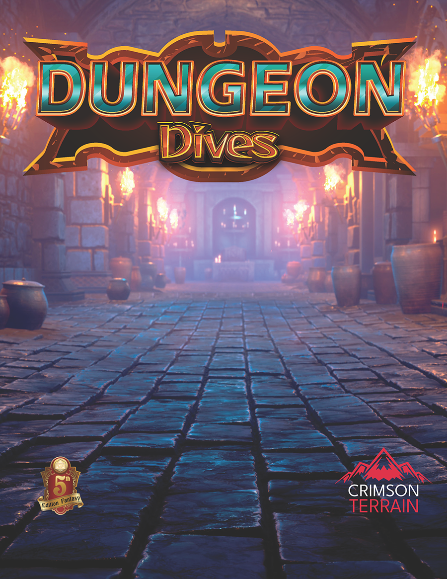 Dungeon Dives Preview - Crimson Terrain | Previews | DriveThruRPG