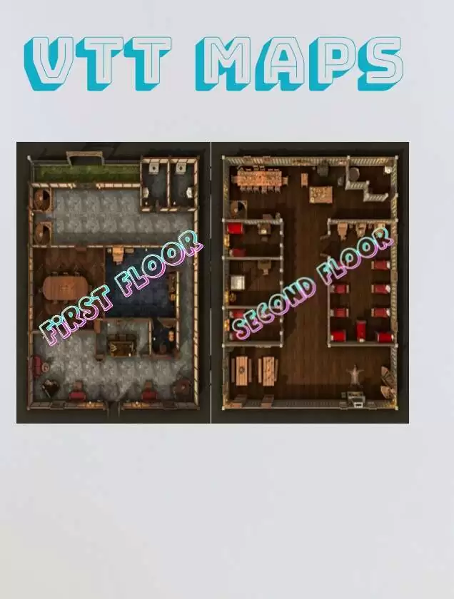 VTT Guild Hall Map - In Character Adventures | DriveThruRPG