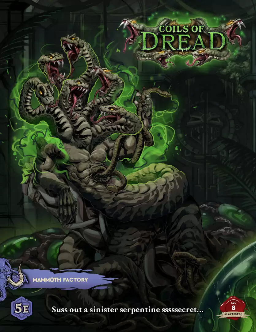 Coils of Dread - MammothFactory | DriveThruRPG