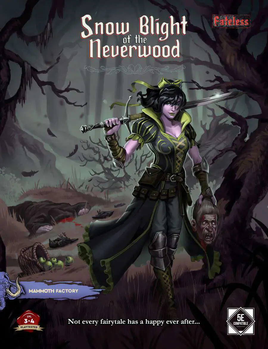 Fateless: Snowbllight of the Neverwood - MammothFactory | DriveThruRPG
