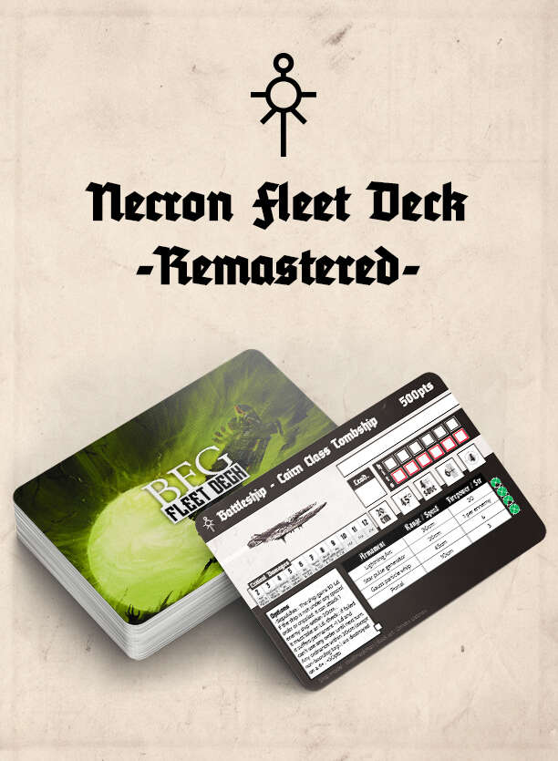 BFG FleetDeck - Necron Deck - Remastered - BFG-FleetDeck | DriveThruRPG