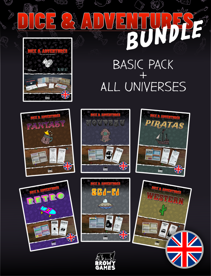 DICE & ADVENTURES - Basic Pack + Universes [BUNDLE] - Browy Games ...