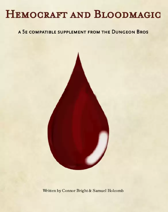 Hemocraft & Bloodmagic: a 5e compatible supplement - Dungeon Bros ...