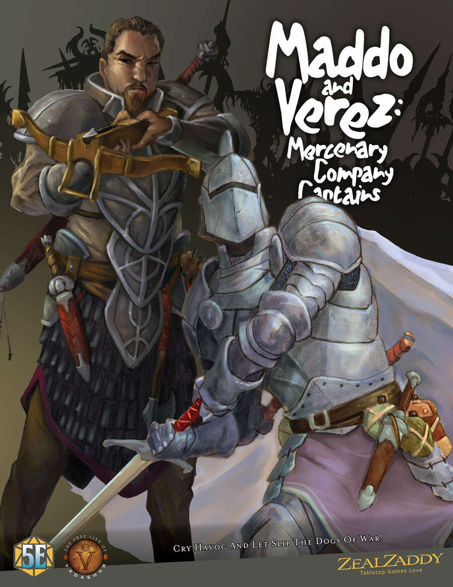 Maddo & Verez: Mercenary Company Captains - ZealZaddy | DriveThruRPG