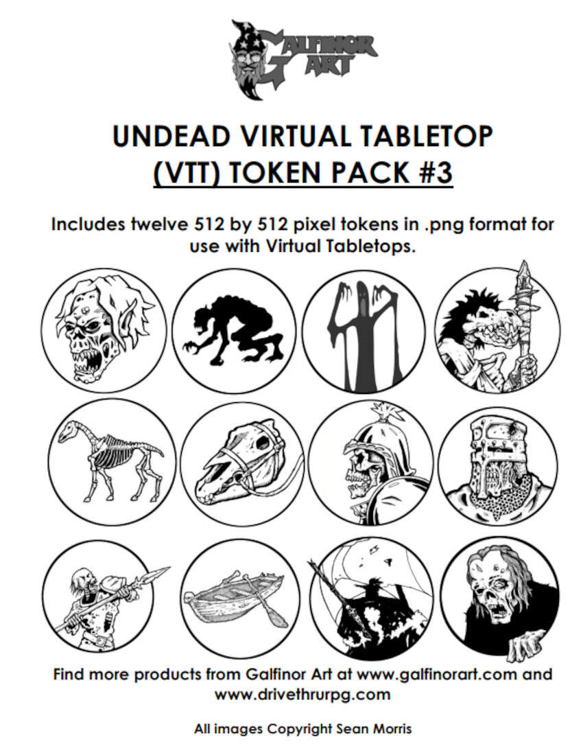 Undead Token Bundle #3 - Galfinor Art | DriveThruRPG