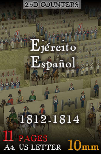 Ejército Español 1812-1814 Spanish Army ("10mm") - Just Paper Battles ...