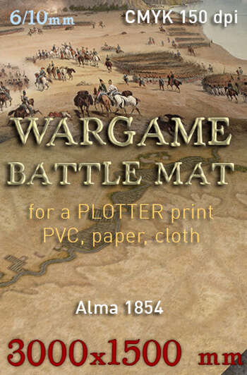 JPBC - Battlemat "Alma 1854" (hb003) 3x1,5m - Just Paper Battles | 2D Terrain | Just Paper ...