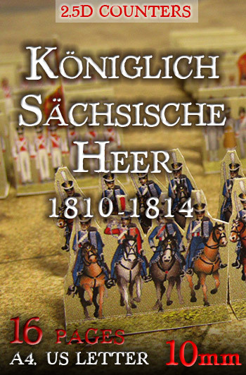 Königlich Sächsische Heer 1810-1814 Saxon army ("10mm") - Just Paper ...