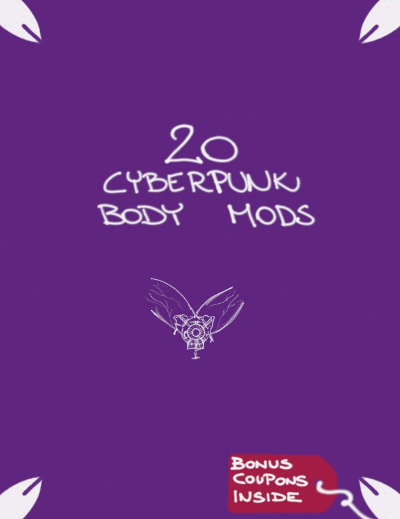 Game Mastery: 20 Cyberpunk Body Mods - DarkStar Publishing | DriveThruRPG