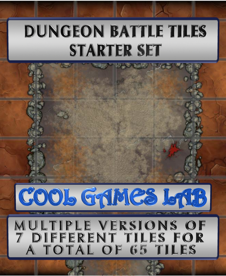 DUNGEON BATTLE TILE STARTER SET - Cool Games Lab | DriveThruRPG
