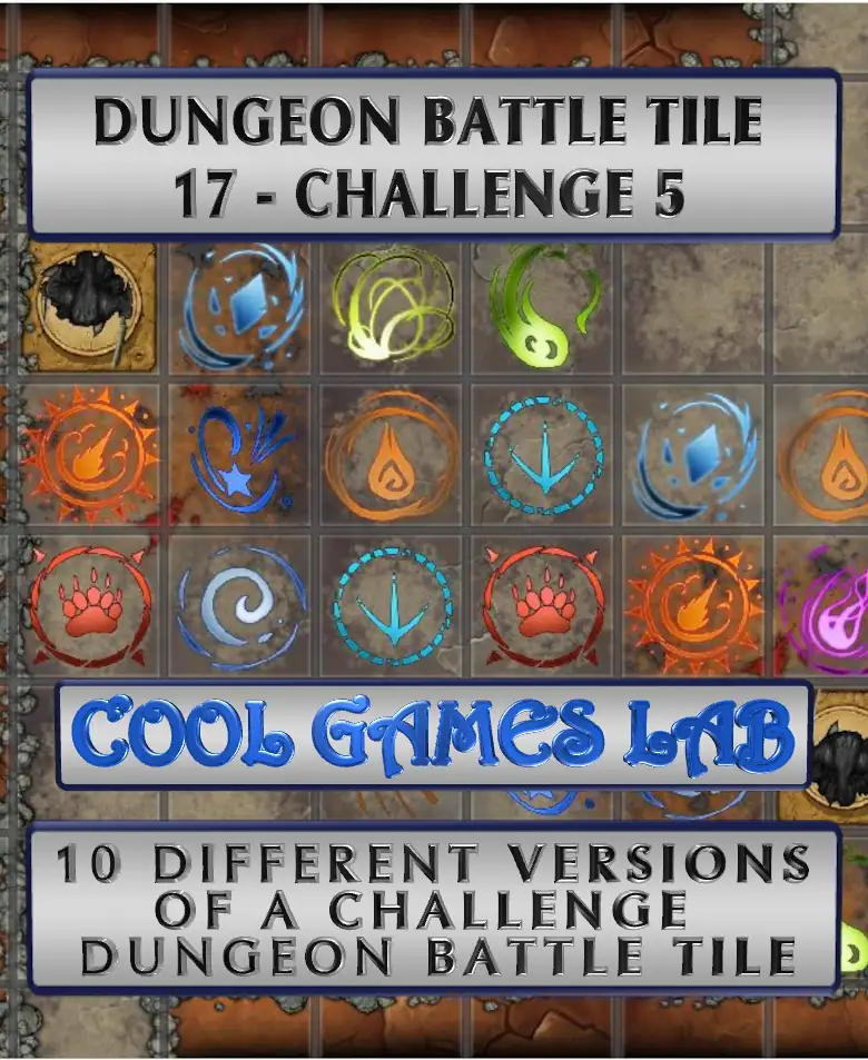 Dungeon Battle Tile 17, Challenge 5 - Cool Games Lab | DriveThruRPG