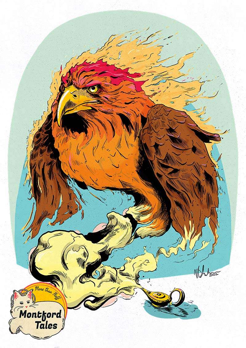 Phoenix-Genie - Stock Art - Montford Tales | DriveThruRPG