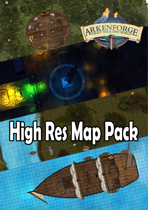 High Res Map Pack - Arkenforge | DriveThruRPG