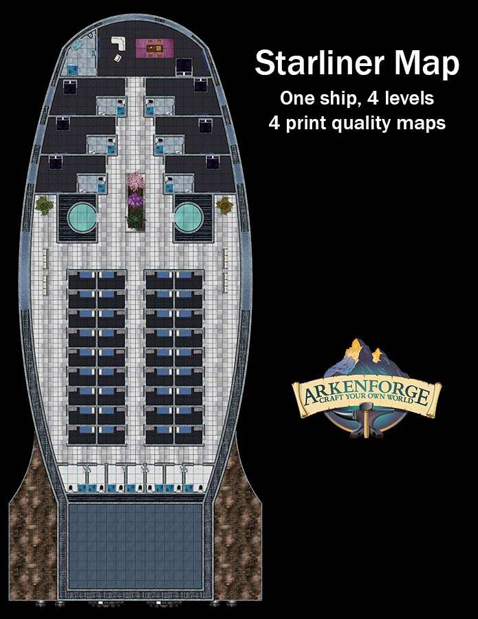Starliner Map - Arkenforge | DriveThruRPG