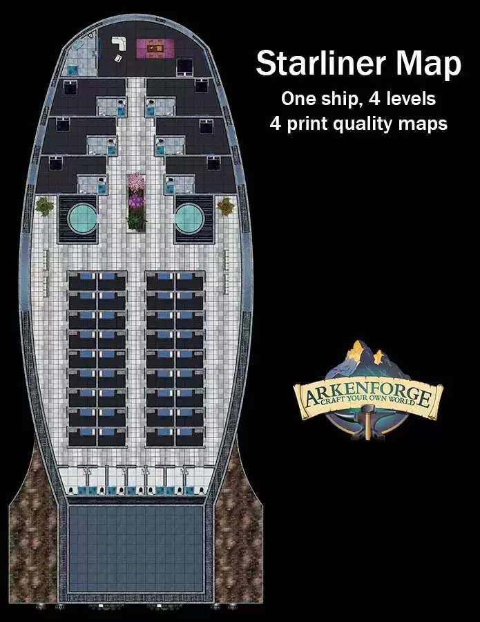Starliner Map - Arkenforge | DriveThruRPG