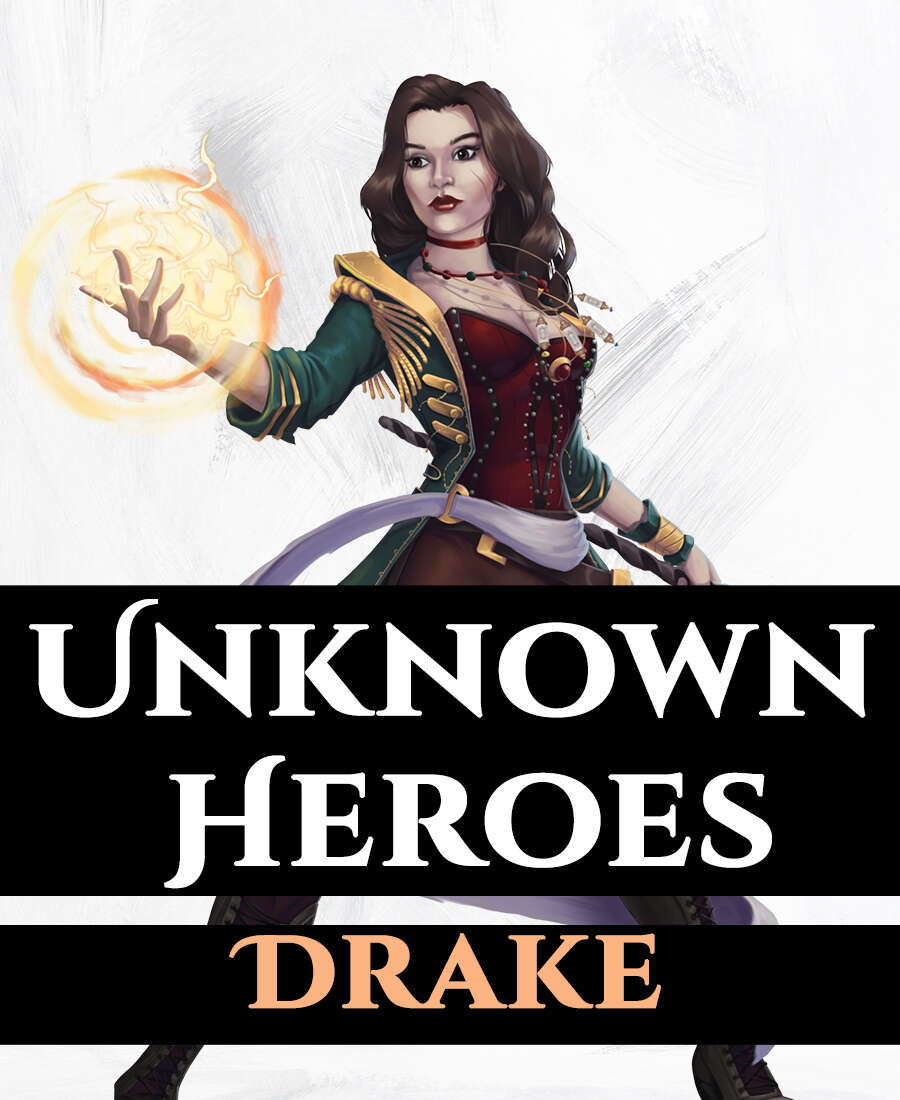 Unknown Heroes Stock Art: Drake, Human Wizard - Jarek Madyda Art ...