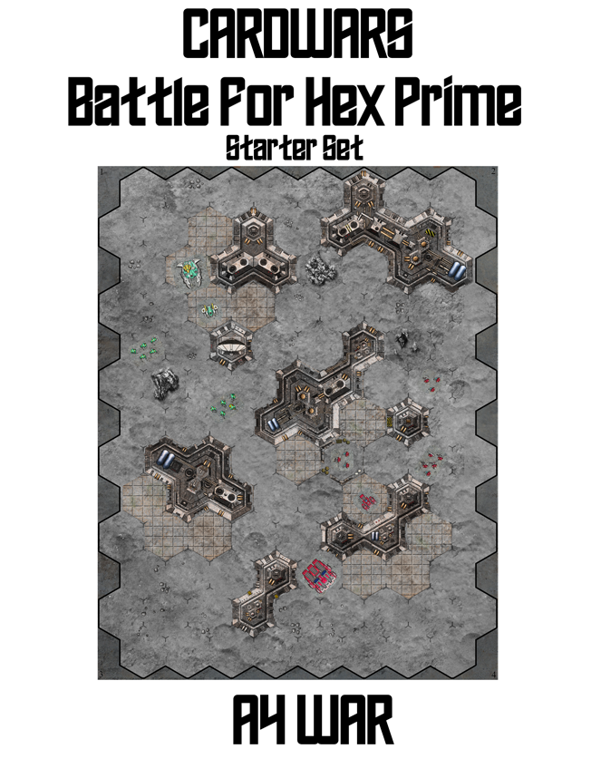 Top-Down Sci-Fi A4WAR Battle For Hex Prime Starter Set - CARDWARS ...
