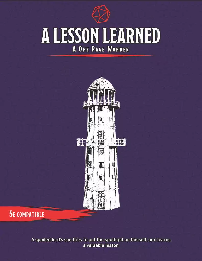 A Lesson Learned - Only Crits | DriveThruRPG