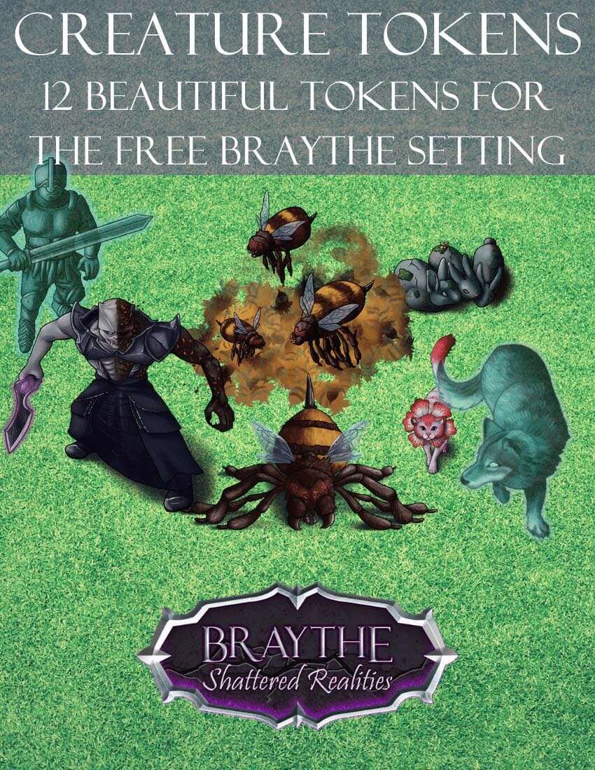 Braythe Creature Tokens - Core Setting - Braythe: Shattered Realities ...