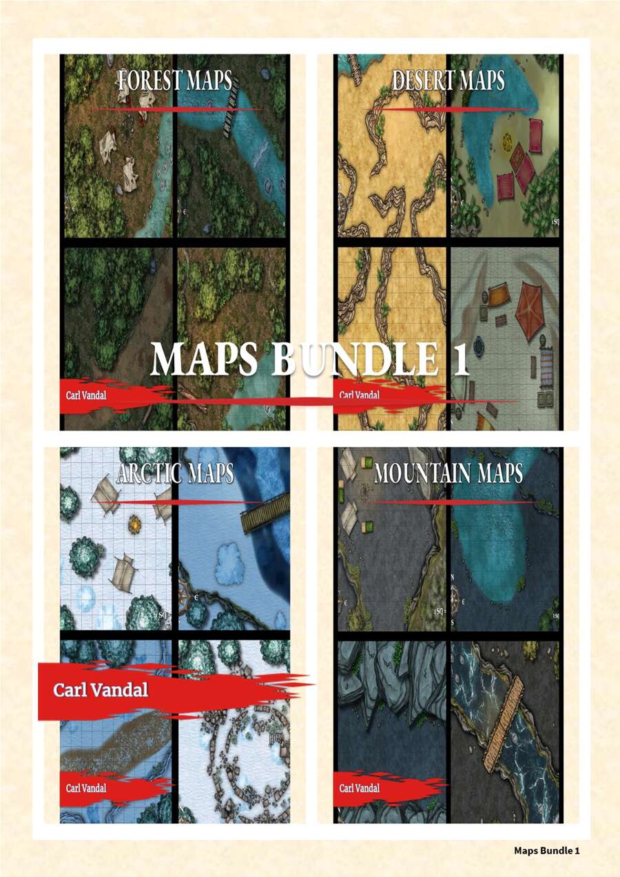 Map Collection 1 [BUNDLE] - C Vandal | DriveThruRPG