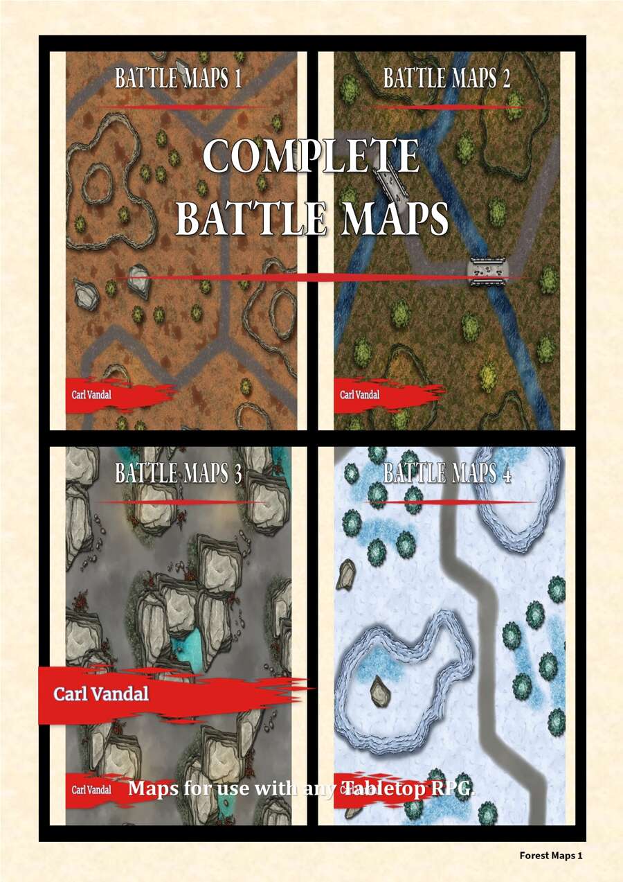 Complete Battle Maps 1 [BUNDLE] - C Vandal | DriveThruRPG