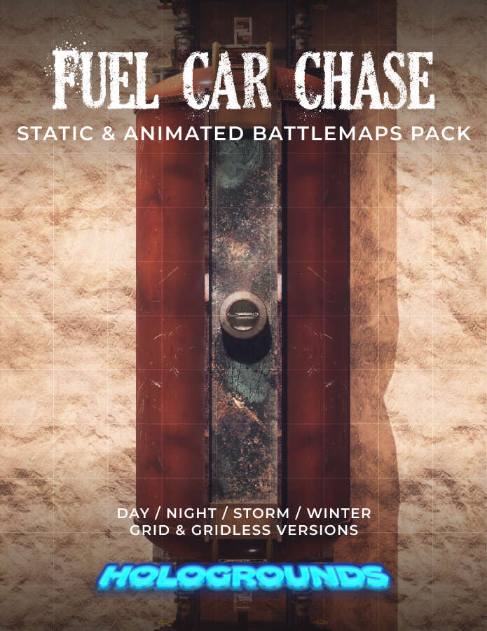Fuel Tank Chase Static & Animated Battlemaps Pack (4 variants ...