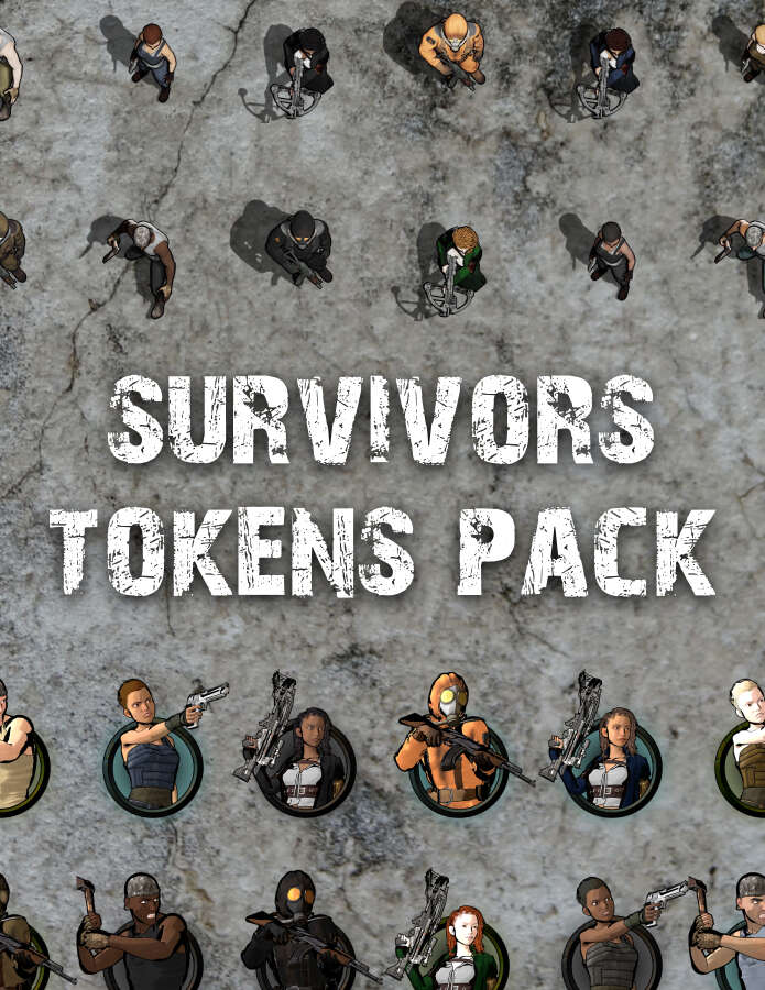 Survivors Animated Tokens Pack (36 tokens) - HoloGrounds | Animated ...