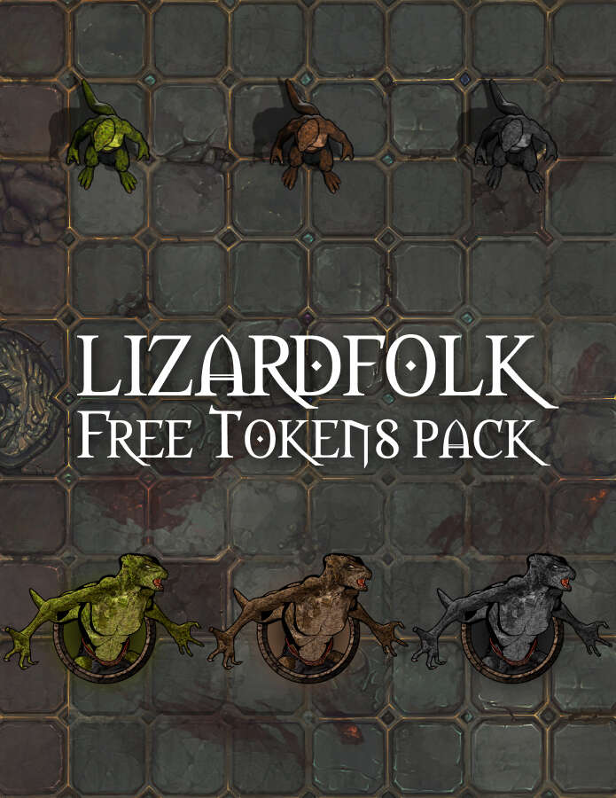 Lizardfolk FREE Animated Tokens Pack (9 tokens) - HoloGrounds ...