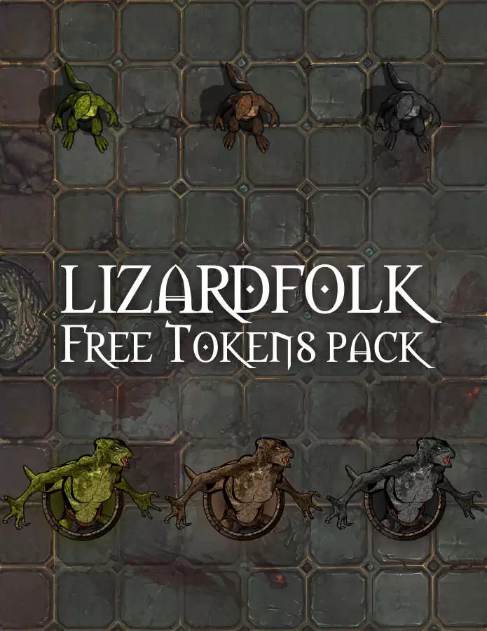Lizardfolk FREE Animated Tokens Pack (9 tokens) - HoloGrounds ...
