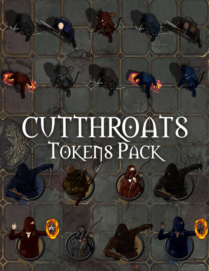 Cutthroats Animated Tokens Pack (36 tokens) - HoloGrounds | Animated ...