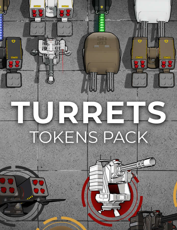 Turrets Animated Tokens Pack (36 tokens) - HoloGrounds | Animated ...