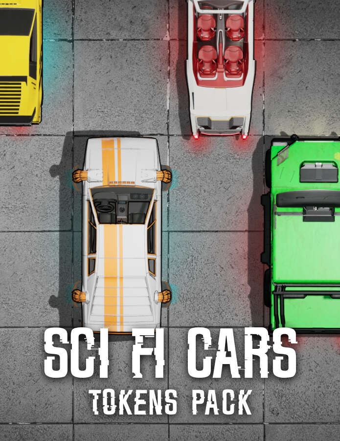 Sci-Fi Cars Animated Tokens Pack (24 tokens) - HoloGrounds | Animated ...