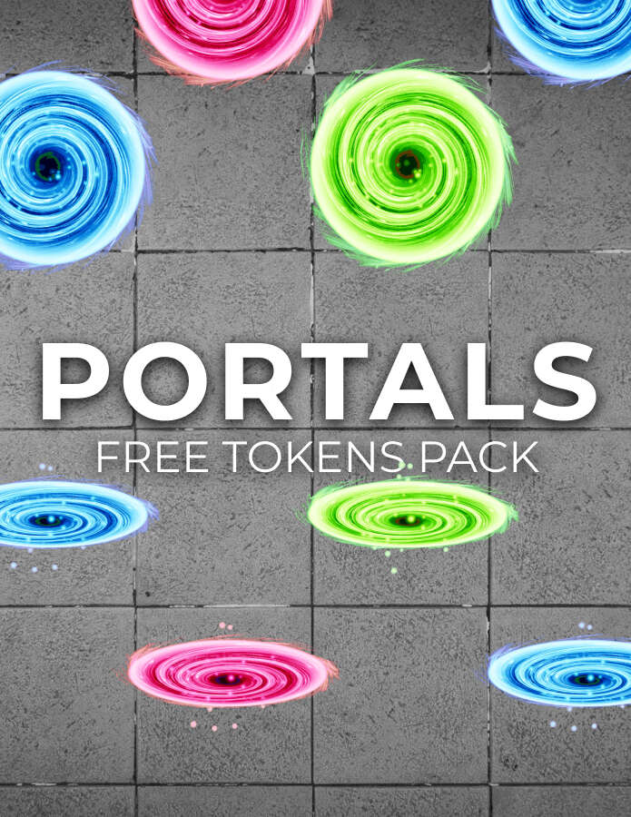 Portals FREE Animated Tokens Pack (12 tokens) - HoloGrounds | Animated ...