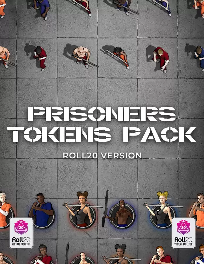 Prisoners Animated Tokens Pack (45 tokens) | Roll 20 - HoloGrounds ...