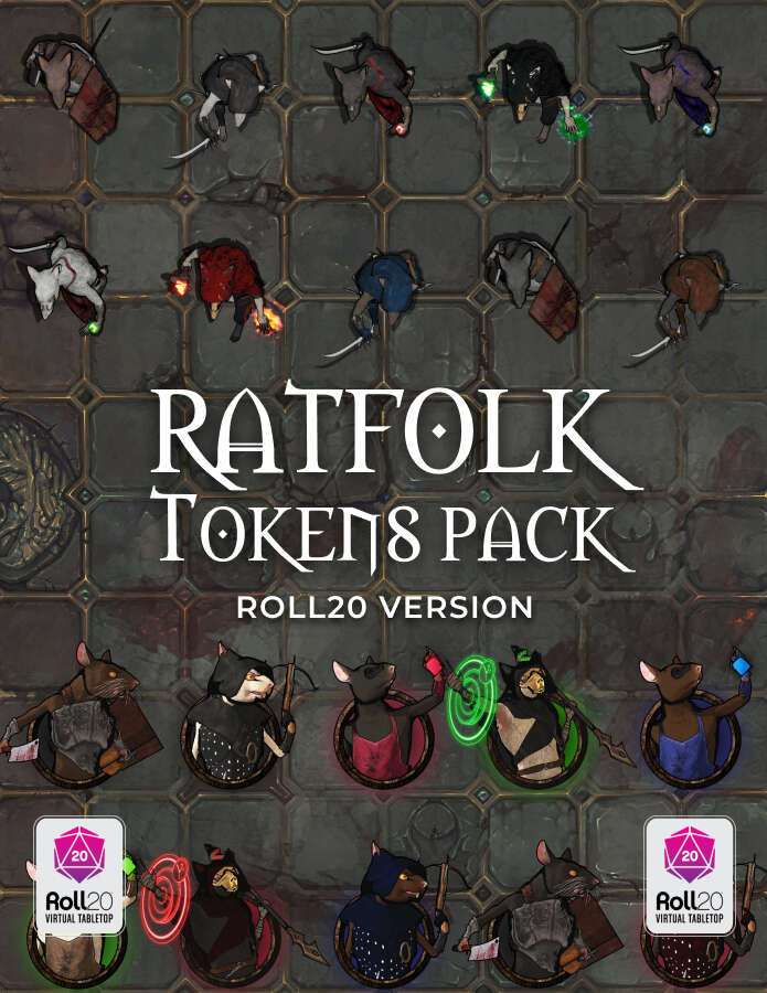Ratfolk Animated Tokens Pack (36 tokens) | Roll20 - HoloGrounds ...