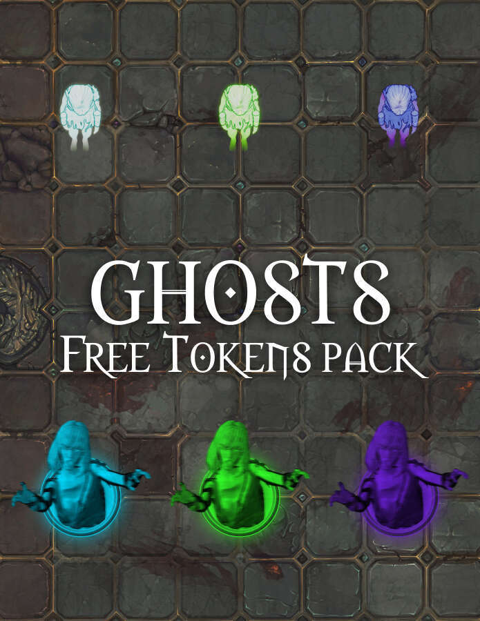 Ghosts FREE Animated Tokens Pack (9 tokens) - HoloGrounds | Animated ...
