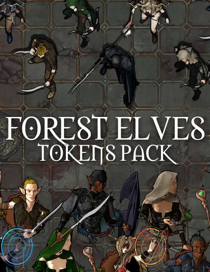 Forest Elves Animated Tokens Pack (36 tokens) - HoloGrounds | Animated ...