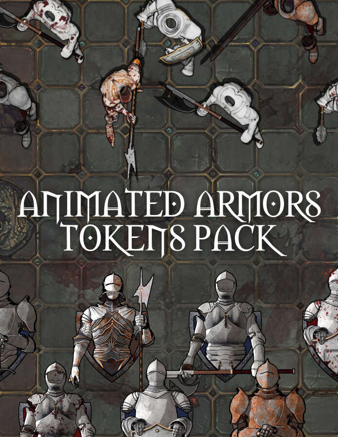 Animated Armors Animated Tokens Pack (36 tokens) - HoloGrounds | Animated Tokens | DriveThruRPG
