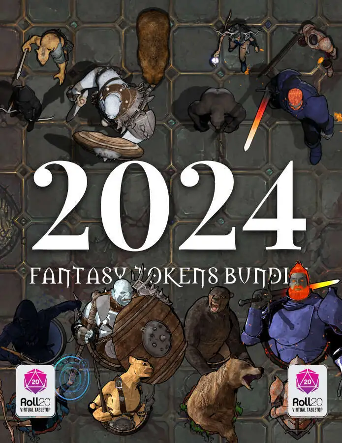 2024 Fantasy Animated Tokens Bundle | Roll20 - HoloGrounds | Roll20 Tokens | DriveThruRPG
