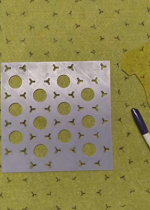 2" Hex Stencil for Map Making - Two Inches of Felt | DriveThruRPG