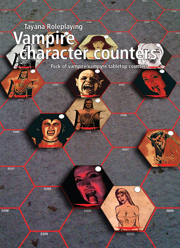TayanaRPG Vampire character counters - FSpace Publications | TayanaRPG ...
