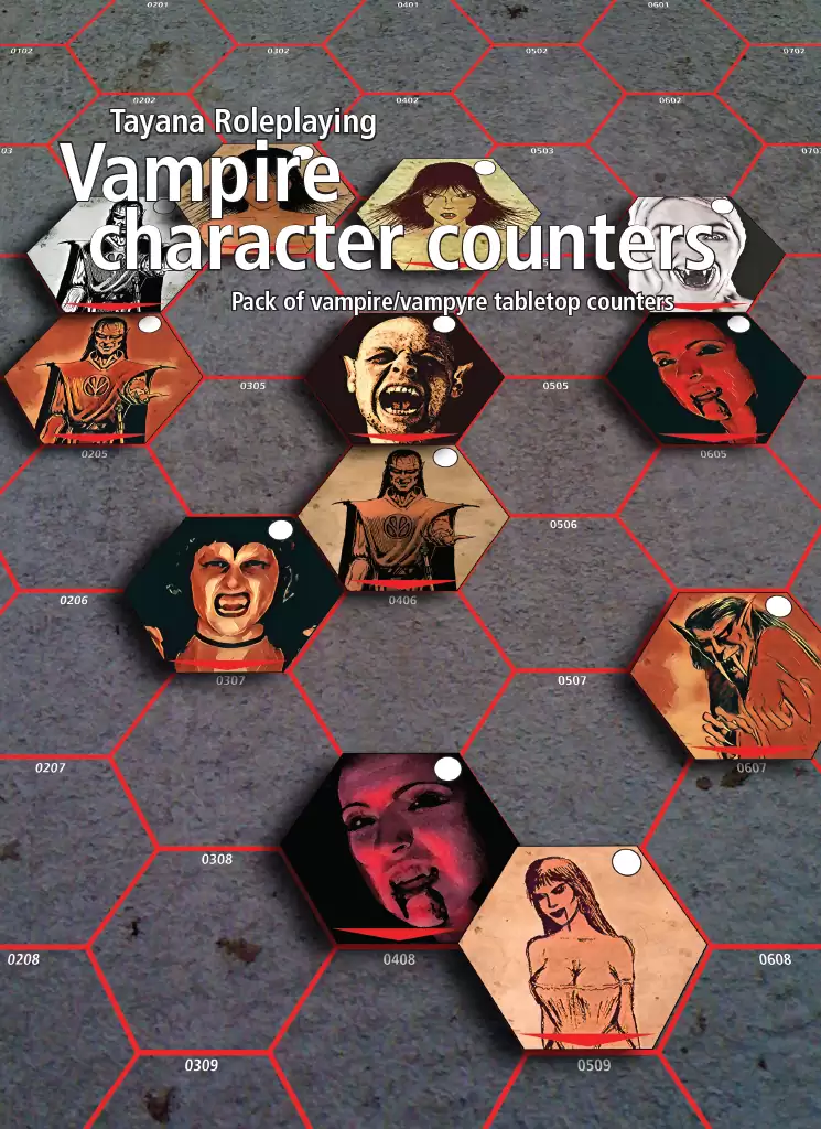 TayanaRPG Vampire character counters - FSpace Publications | TayanaRPG ...