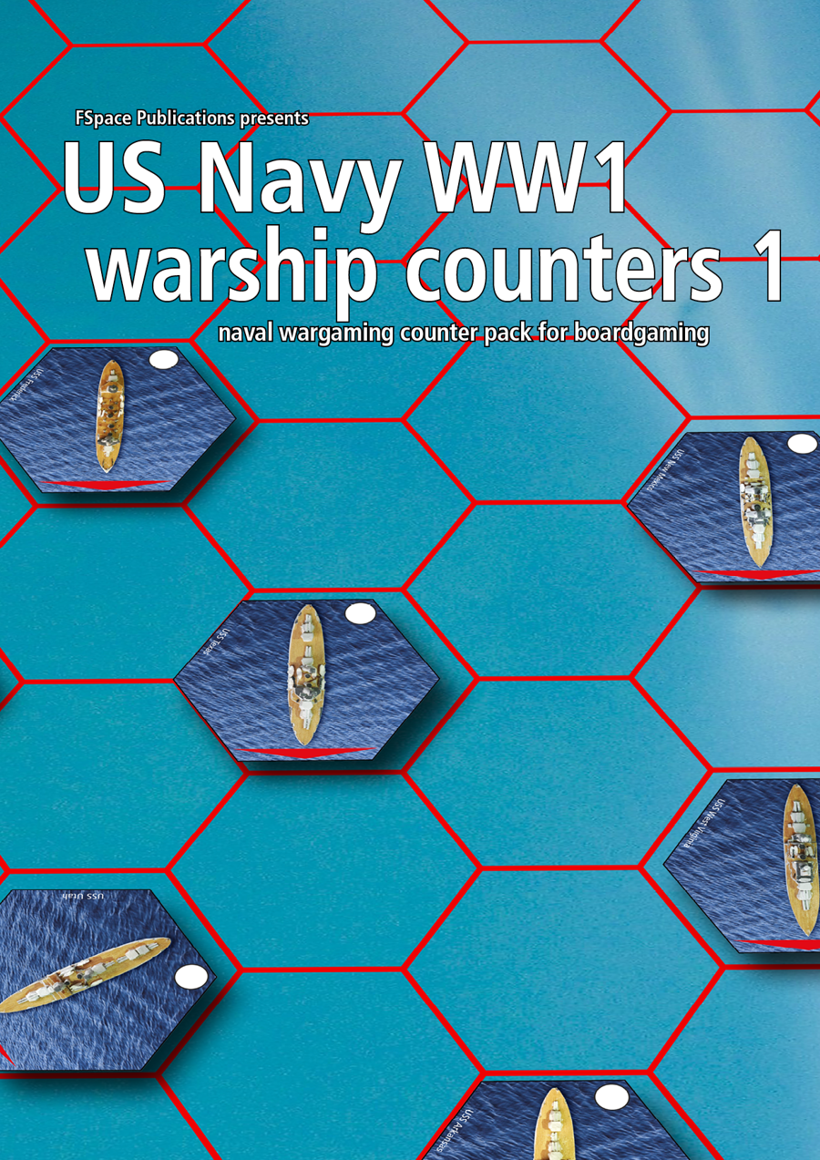 US Navy WW1 warship hex counters 1 - FSpace Publications | Tabletop ...