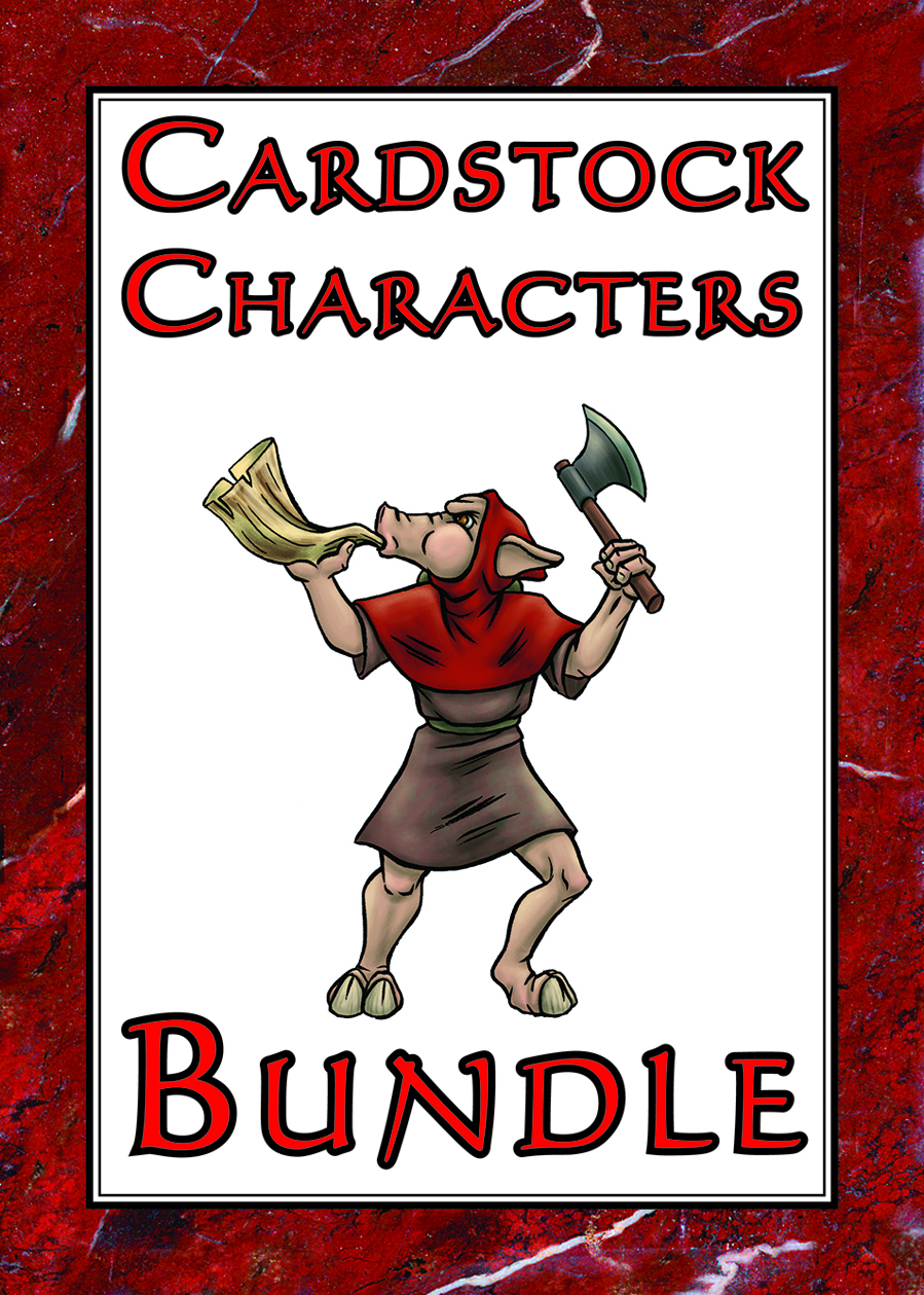 * Cardstock Characters™ 80% off * [BUNDLE] - Skirmisher Publishing ...