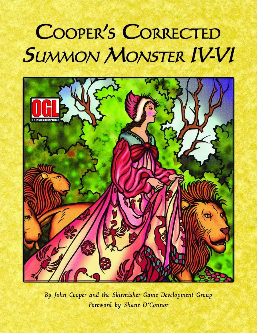 Cooper’s Corrected Summon Monster IV-VI - Skirmisher Publishing | OGL ...