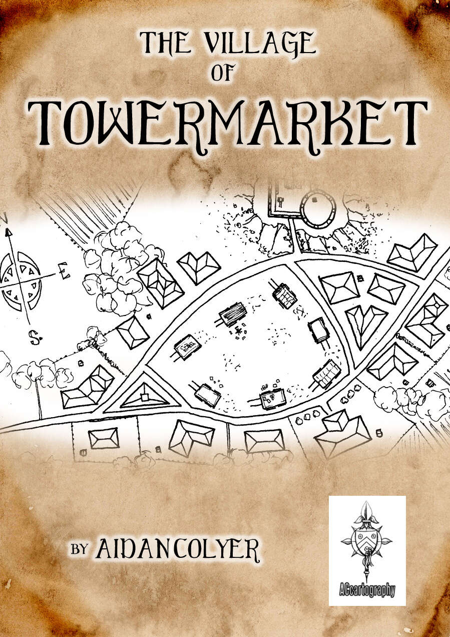 Towermarket village map - ACcartography | DriveThruRPG