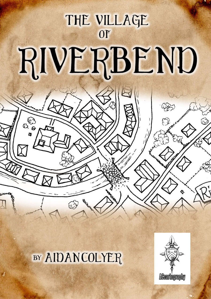 Riverbend village map - ACcartography | DriveThruRPG