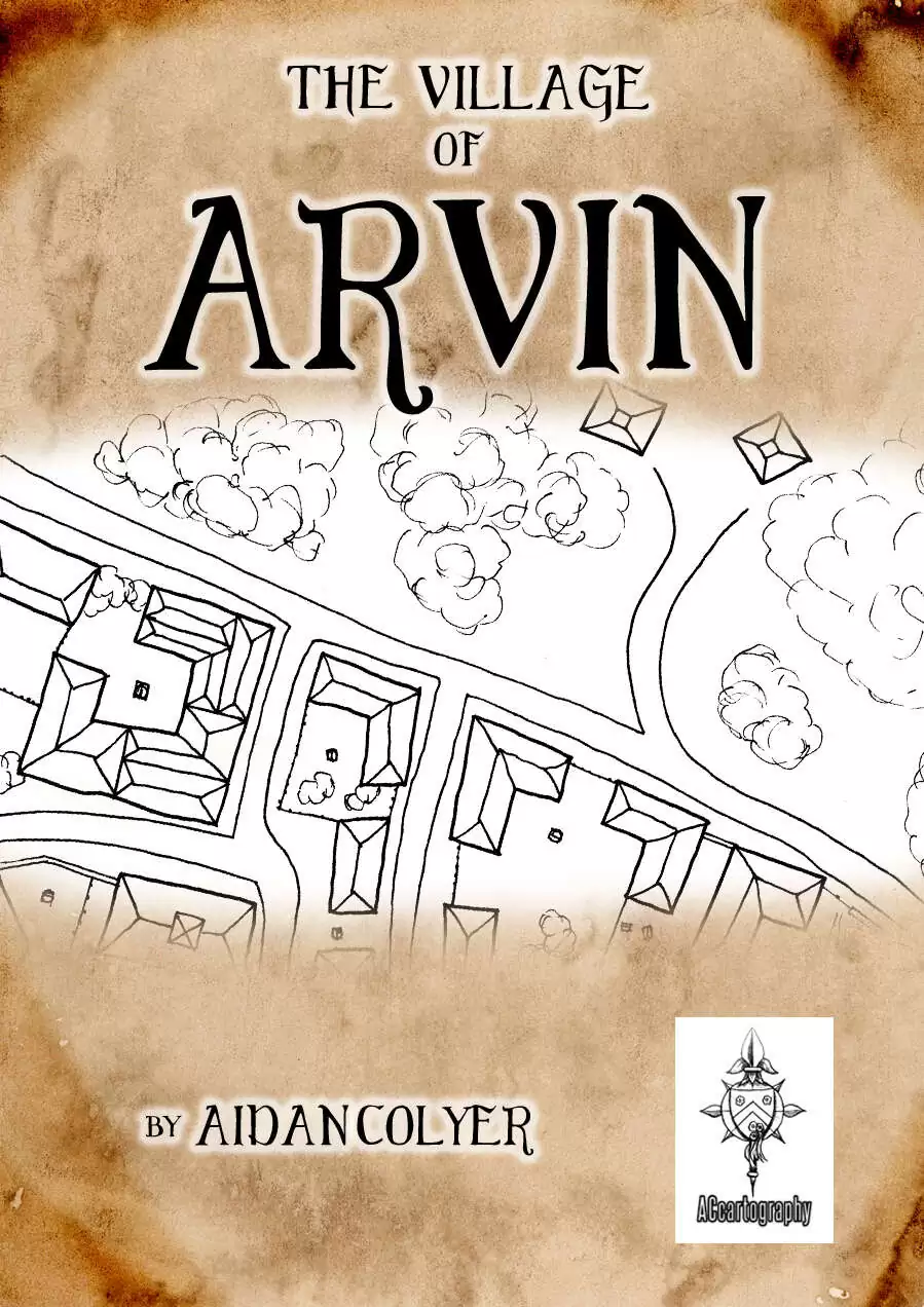 Arvin village map - ACcartography | DriveThruRPG